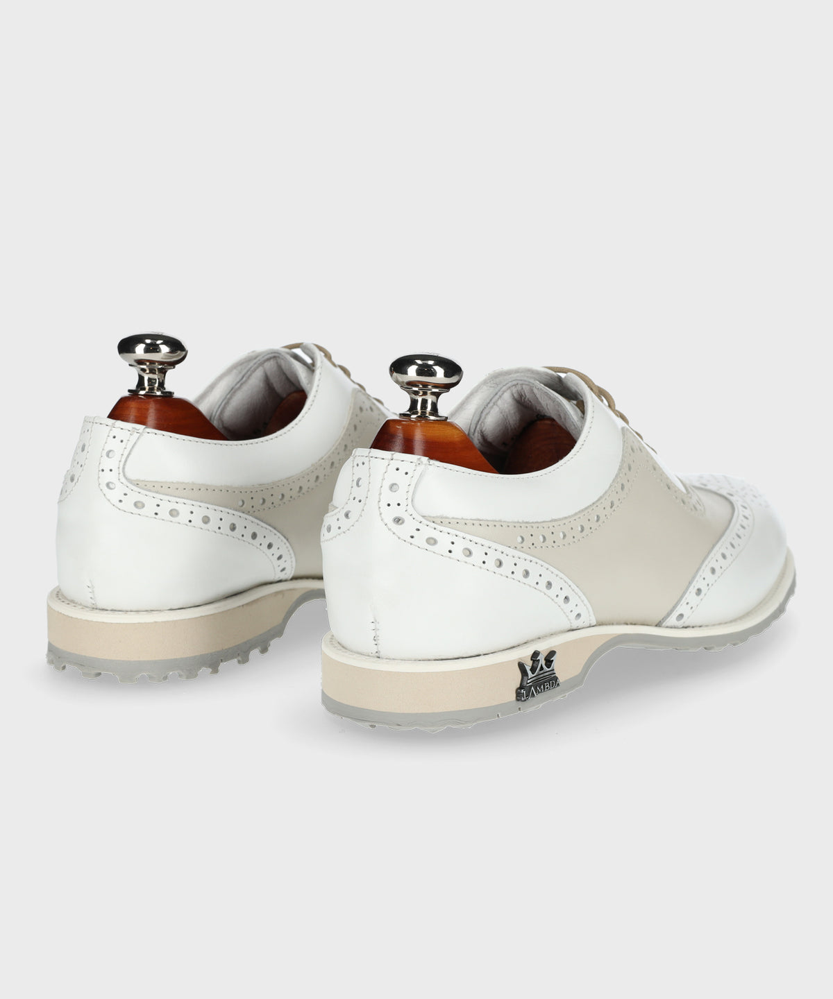 Tivoli White & Beige Golf Shoes for Ladies | Nevermindall USA