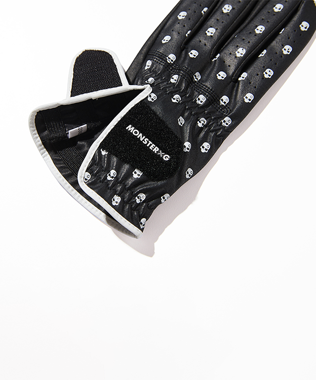 Monster G Rain Grip Skull Pattern Glove - Black | Nevermindall USA
